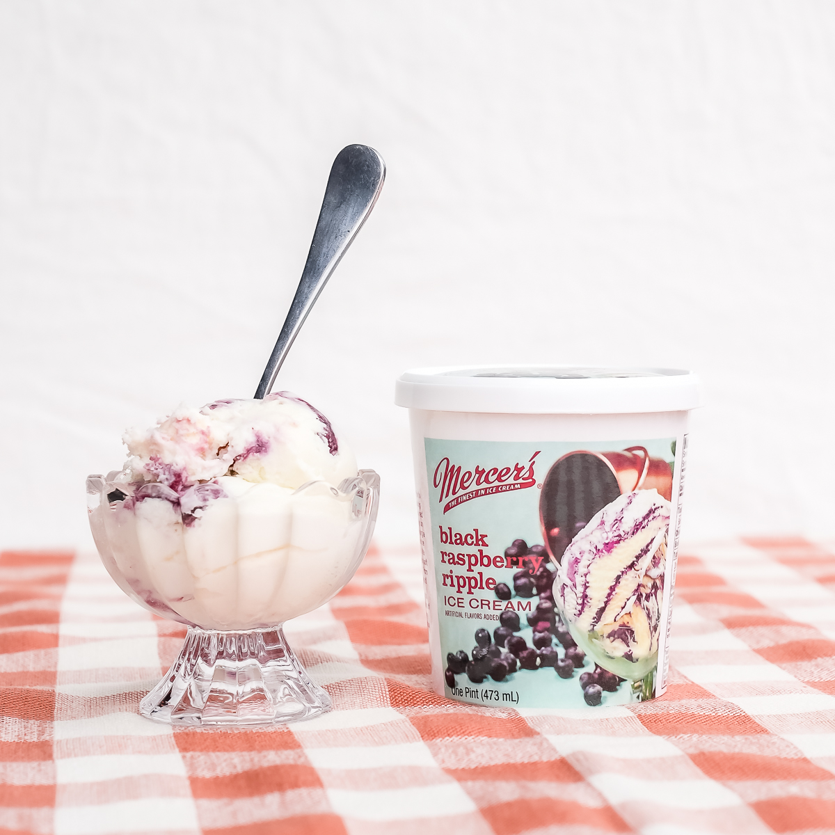 Black Raspberry Ripple – Mercer's Dairy and Wine Ice Cream